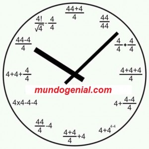 Juego de los 4 CUATROS: es obtener todos los números naturales del 1 al ...