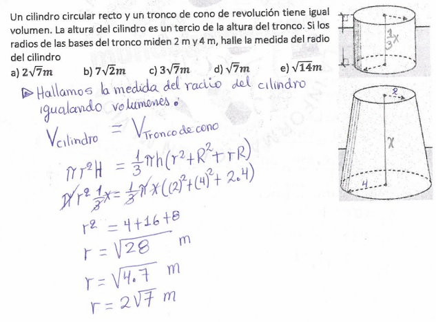 Calcula el volumen y el área total de un cono cuya generatriz mide 30 ...
